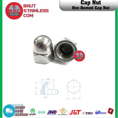 Jual MUR TOPI M16 Cap Nut SUS304 Original per-satuan - Kab. Bekasi ...