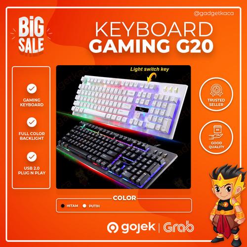 Jual Keyboard Gaming G20 Leopard USB Backlight LED RGB Full Color ...