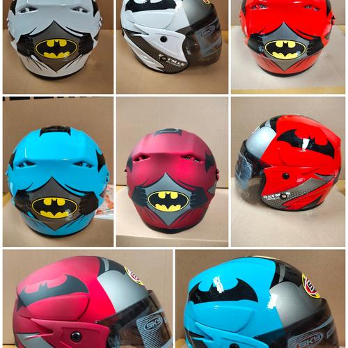 Jual Helm anak junior sky yg untuk usia 4 tahun sampai 9 tahun all size ...