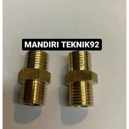 Jual DOUBLE NEPEL REDUCE 1/4" x 3/8" KUNINGAN DRAT MALE - Jakarta Barat - mandiri teknik92 ...