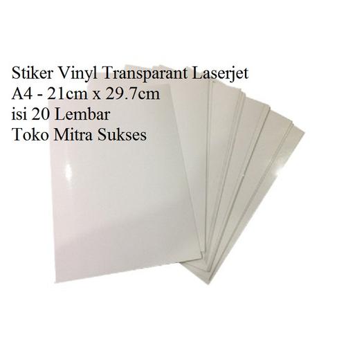 Jual Stiker Vinyl Transparant Laserjet A4 - Jakarta Barat - Toko Mitra ...