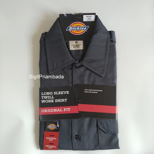 Jual Dickies 574 Long Sleeve Work Shirt Original - Hitam, M - Kota ...