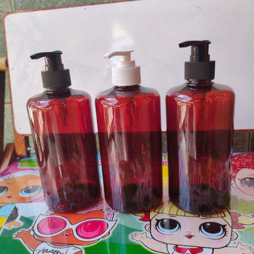 Jual botol pump 500ml warna amber plastik tebal - pump putih - Jakarta ...