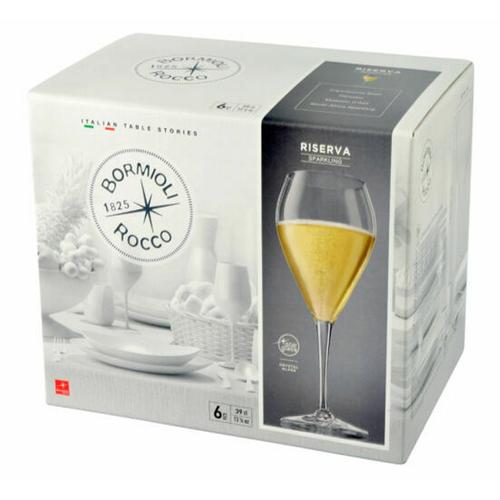 Jual 1 SET 6 PCS BORMIOLI ROCCO SPARKLING GLASS/CHAMPAGNE GLASS/WINE ...