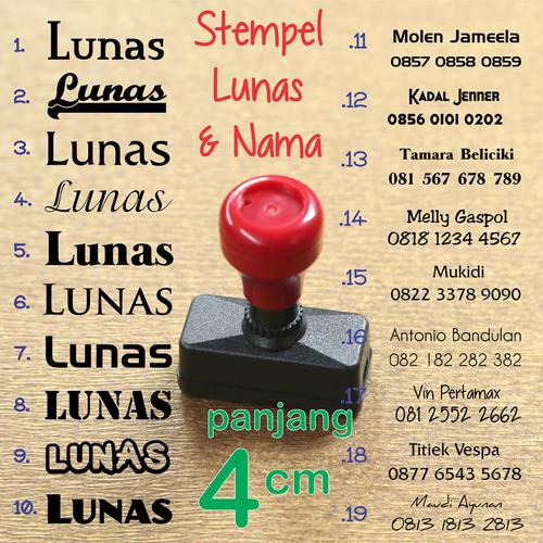 Jual stempel lunas paid otomatis 4cm nama toko nota kuitansi murah - 9 ...