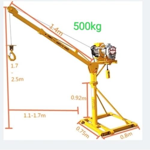 Jual hoist crane mini untuk proyek bangunan kapasitas 500kg - with ...