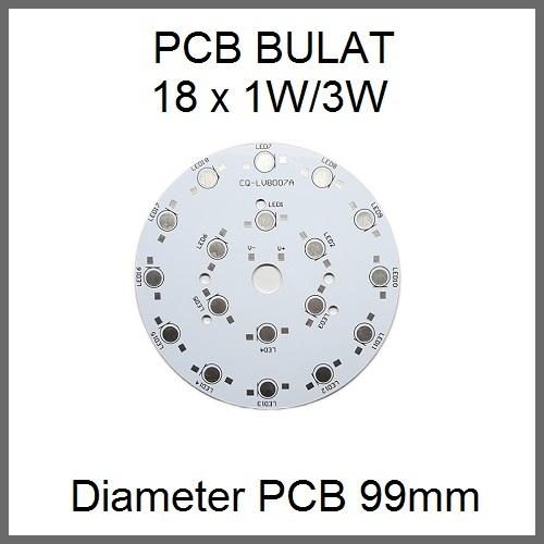 Jual Heatsink Pcb 18x1W Bulat Alumunium 99mm - Kota Bandung - Hobi Led ...