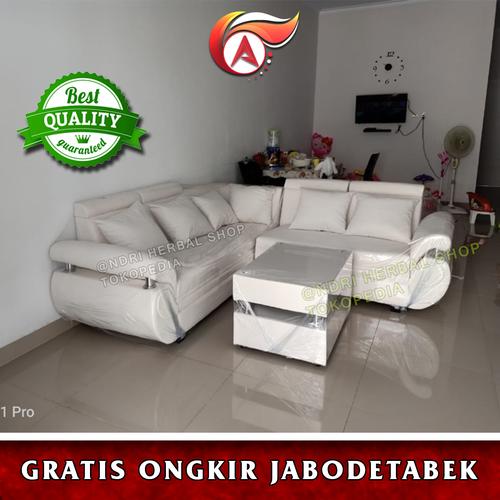 Jual Sofa Ruang Tamu Elegan & Minimalis Warna Putih Polos - Kota Bogor ...