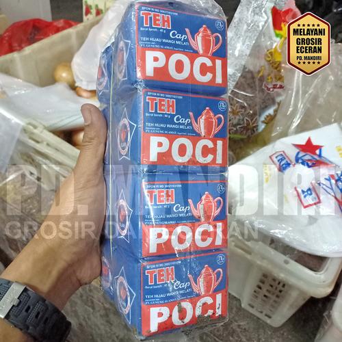 Jual TEH POCI BIRU 40 GR / x 10 BUNGKUS / TEH HIJAU WANGI MELATI ...