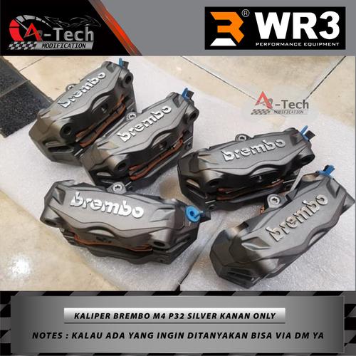 Jual Kaliper Brembo M4 P32 100mm Silver Kanan Only - Jakarta Barat - A-Tech Official Store ...