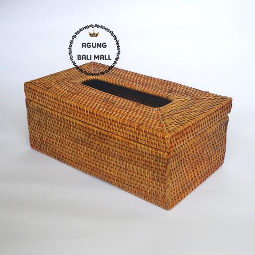 Jual Tempat tissue rotan size XL | kotak tisu rotan | Rattan Tissue Box ...