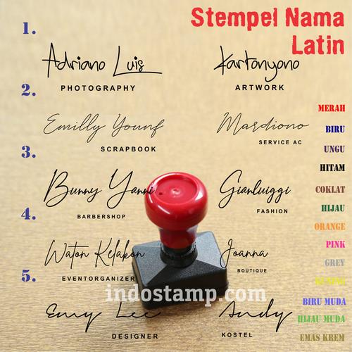 Jual stempel otomatis latin wedding fotografer tailor fashion ...