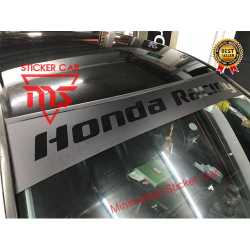 Jual STICKER STOIKER MOBIL KACA HONDA RACING BLOK TULISAN BOLONG ...