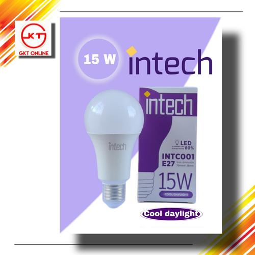 Jual Lampu LED Bohlam Bulat Intech 15 Watt / Lampu Bohlam LED Cahaya ...