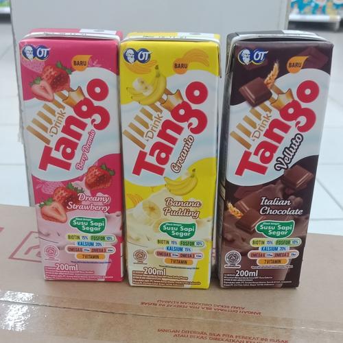 Jual Drink Tango 200ml-Susu Sapi Segar-UHT Kotak-1 Karton-Isi 24pcs-3 ...