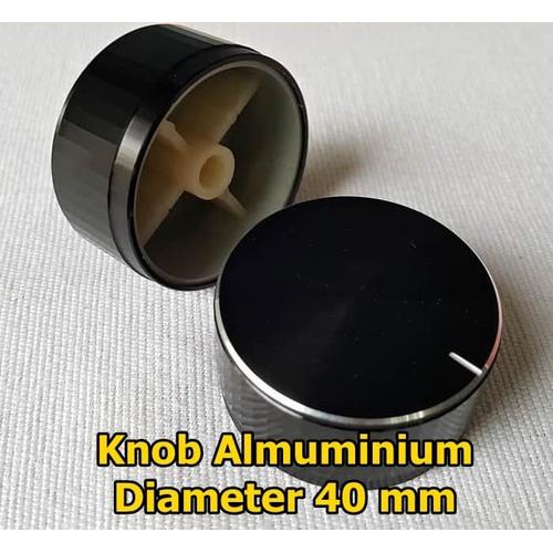 Jual Knob potensio 40mm Aluminium tutup potensiometer Knop putar - Kota ...
