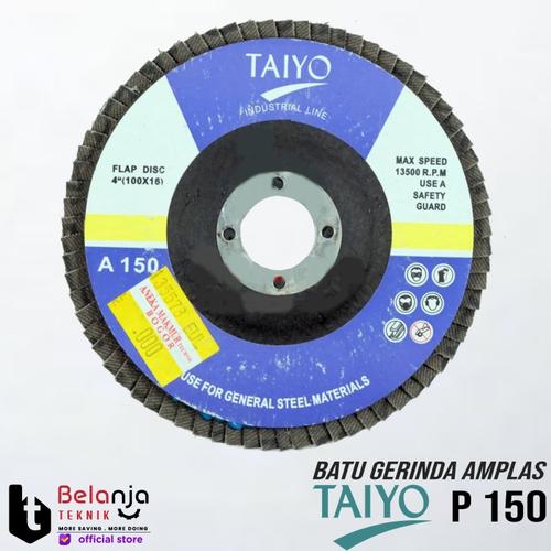 Jual Taiyo Mata Batu Gurinda Amplas Susun 4" Inch Grid Grit 150 Flap ...