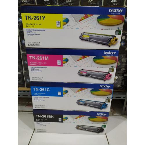 Jual TONER BROTHER TN-261 BLACK & COLOUR (B.C.M.Y) ORIGINAL - Biru ...