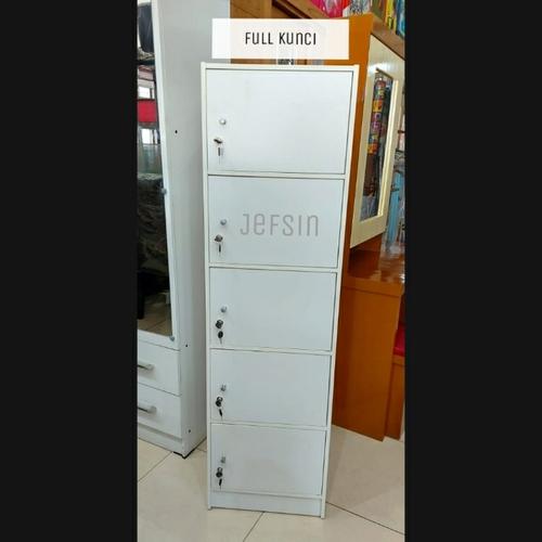 Jual LOKER Kayu Rak Serbaguna 5 susun Kunci -WHITE - Kab. Tangerang ...