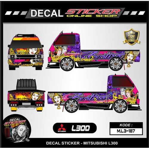 Jual stiker mobil pick up STICKER L300 DECAL PRINT CUSTOM nutup FULL ...