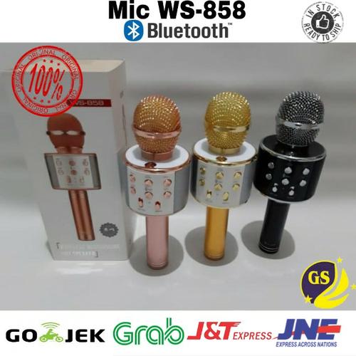 Jual MIC KARAOKE BLUETOOTH WIRELESS PORTABLE WS858 / WS 858 SPEAKER SMULE - Jakarta Barat ...