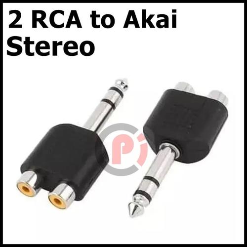 Jual T RCA To Toa Akai STEREO Plastik Cabang Konektor Jack - Kota Medan ...