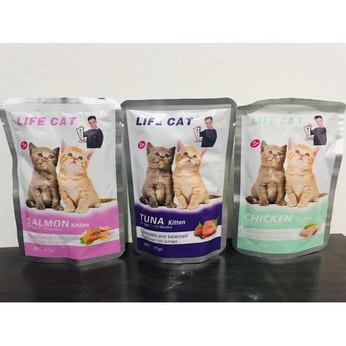 Jual MAKANAN KUCING ANAKAN LIFE CAT TUNA KITTEN / CHICKEN/SALMON KITTEN ...