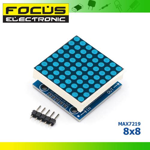 Jual MAX7219 LED Dot Matrix 8x8 Blue Running Text Display Arduino ESP32 ...