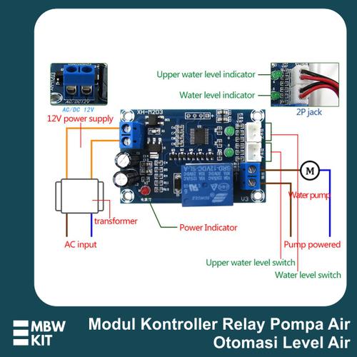 Jual Modul Pompa Air Otomatis Relay Water Level Relay Controller - Kota ...