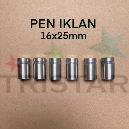Jual Pen Iklan 16x25mm Stainless Steel/ Baut Akrilik/ Sign Board ...