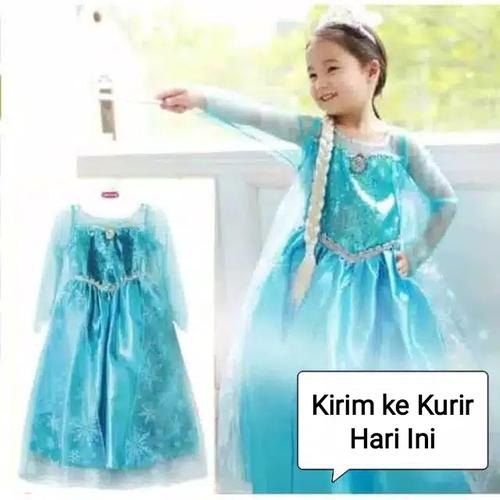 Jual Princess Anna Elsa Frozen Dress Costume | Baju Kostum Putri Anak 1 ...