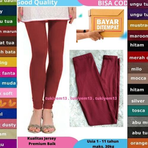 Jual Celana Panjang Anak Perempuan Legging Leging Lejing Usia 4 - 11 ...