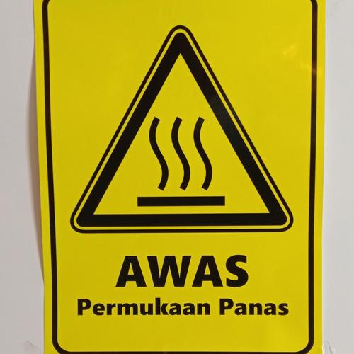 Jual SIGN STICKER AWAS PERMUKAAN PANAS UKURAN 20X30CM - Jakarta Barat ...