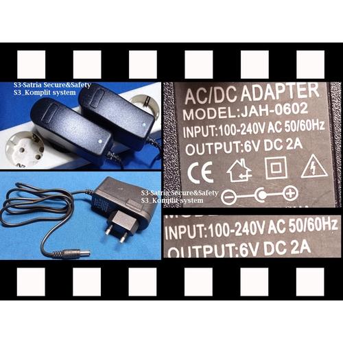 Jual Adaptor 6V 2A DC 6vdc adapter 6 v 500mA 600mA 800mA 1A 1.5A DC6V ...