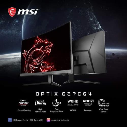 Jual Monitor Gaming MSI Optix G27CQ4 CURVED WQHD 165Hz 27 Inch - Kota ...