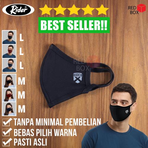 Jual Masker Rider Dewasa 3Ply Earloop Non Medis Lapis Kain Anti Virus 3 ...