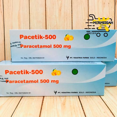 Jual Pacetik 500 mg isi 100 kaplet / Paracetamol 500 mg - Kab ...