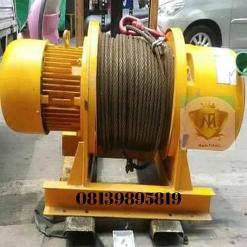 Jual (HT) Electric Winch Wire Hoist 2 Ton x 100 Meter Wire Rope Merek ...