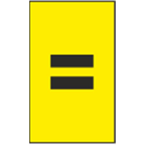 Jual Critchley K-Type cable Marker Black on Yellow Symbol ...