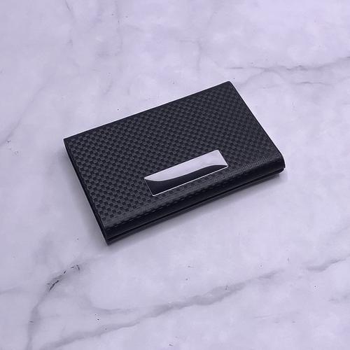 Jual Tempat Kartu Nama / Name Card Holder Kulit Motif Kotak - Polosan ...