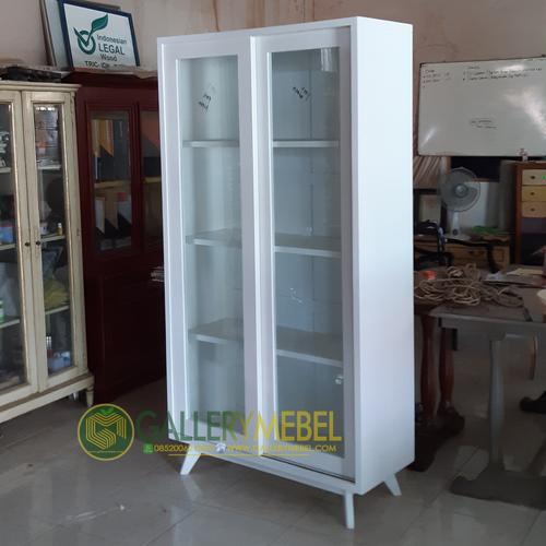 Jual Lemari Pajangan Pintu Sliding Kaca - Almari Display Cabinet 2 ...