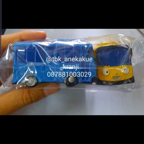 Jual Topper Kue/Bus Tayo/1 set isi 4 pc/6x3 cm/tinggi 3.5 cm/bahan batu ...