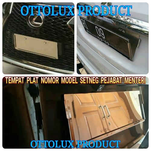 Jual Tatakan Plat Nomor. tipe Menteri. Setneg. Rfs. model sisip ...