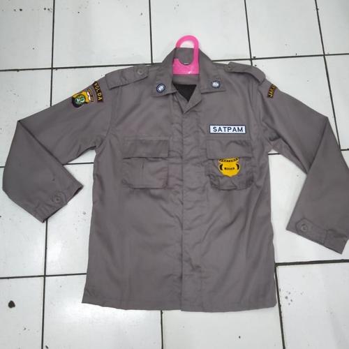 Jual baju seragam pdl satpam security model baru lengkap atribut bet ...