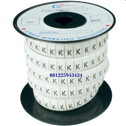 Jual K-Type cable Marker Black on White, Number ( 0 - 9 ) - Number "2 ...