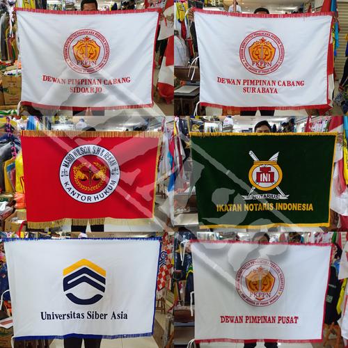 Jual bendera pataka bahan beludru ukuran 90 cm x 135 cm custom ...