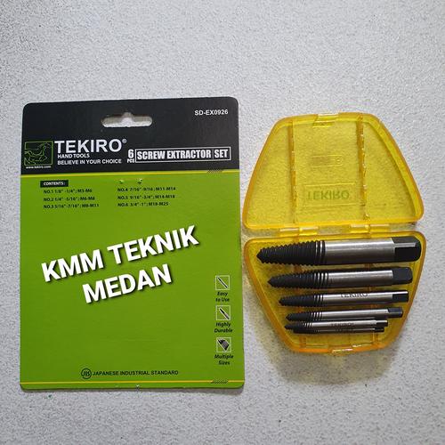 Jual TEKIRO HAND TAP BALIK SET 6 PCS SCREW EXTRACTOR SET - Kota Medan ...