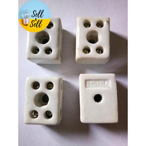 Jual Terminal Block 10 Ampere 2P Ceramics /Terminal Blok 2 Pole 10A ...