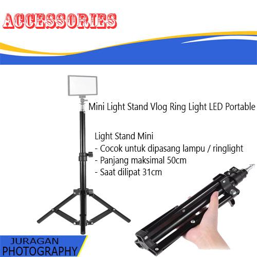 Jual Mini Light Stand Vlog Ring Light LED Portable LightStand Tripod ...