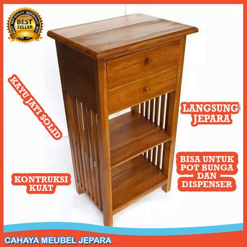 Jual MEJA DISPENSER KAYU JATI RAK DISPENSER KAYU TEMPAT DISPENSER DARI ...